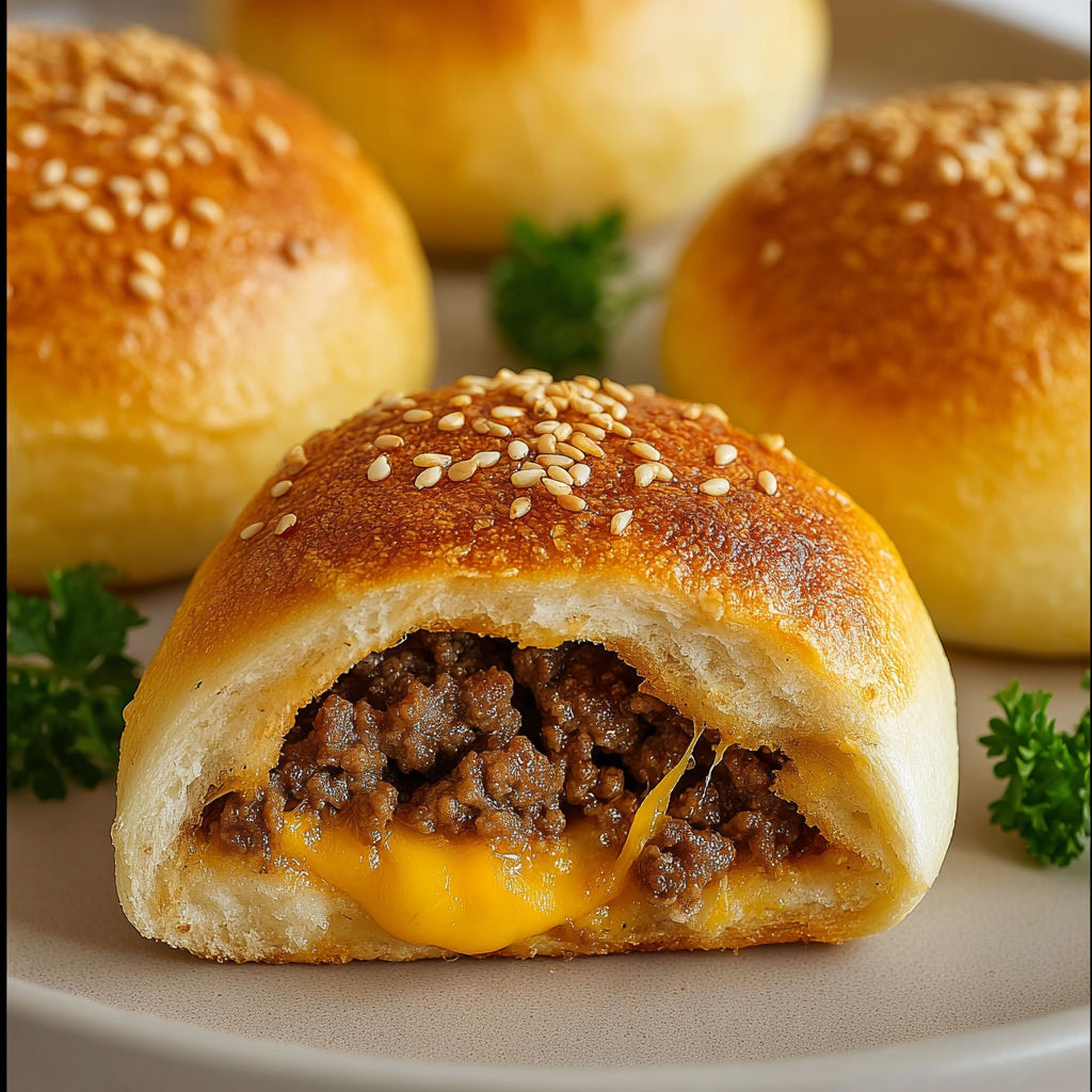 Délicieux pain rempli viande et fromage fondant - Recettes du chef